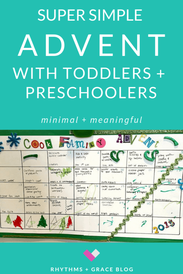 Super Simple Advent with Toddlers that Won't Stress You Out! [Printable]